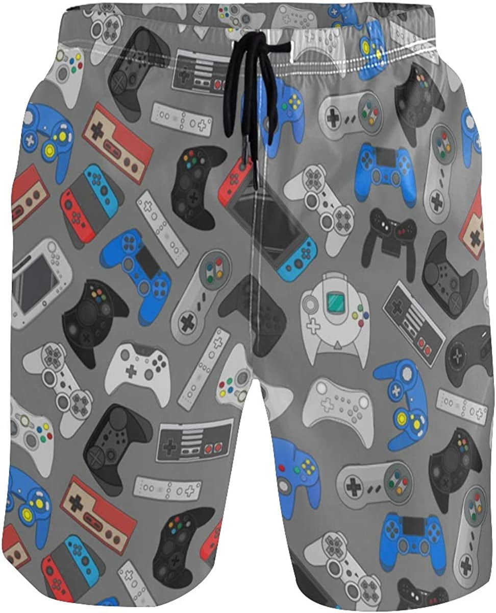 Men's Video-Game Swim Trunks Board Shorts Lightweight Quick Dry ...