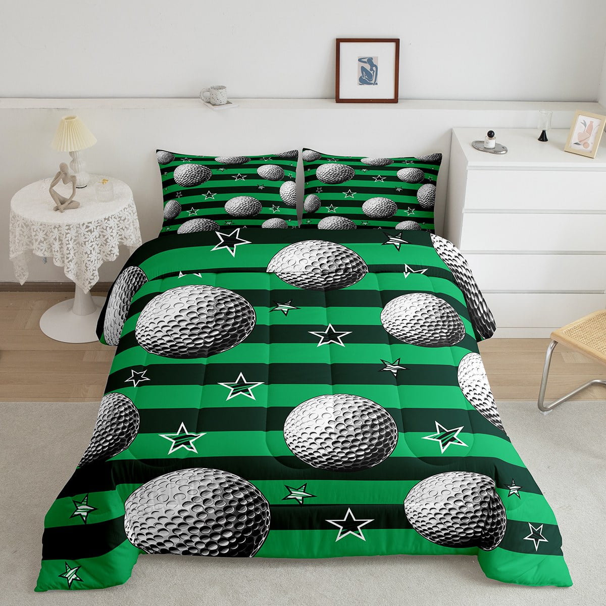 Click here for Erosebridal Cartoon Golf Print Bedding Sets Twin W... prices