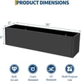 Ataucjin Metal Rectangular Planter Box 2 Pack, Folding Rectangular ...