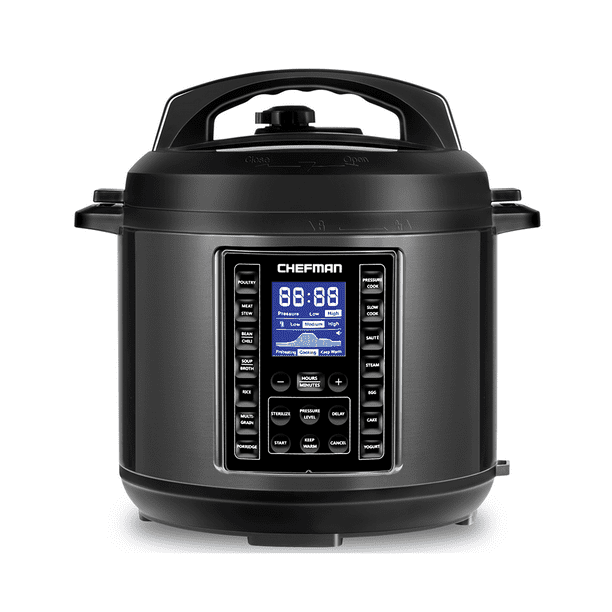 Olla de Presión Programable Eléctrica Chefman 6 Qt RJ40-6-D-BLACK | Walmart en línea