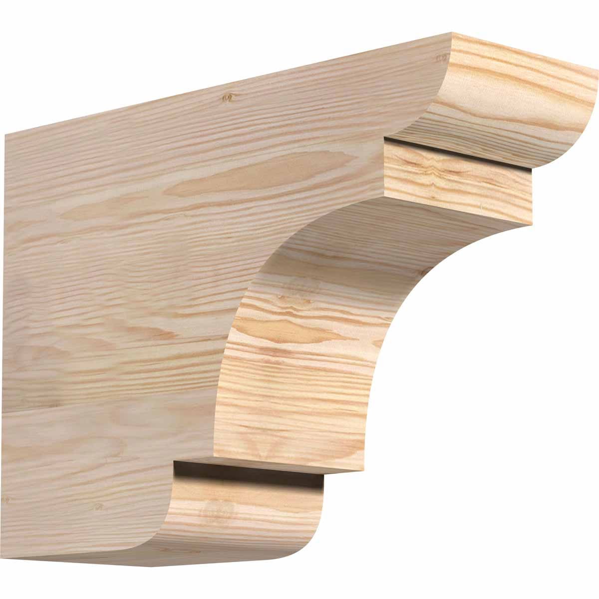 5 1/2"W x 12"H x 16"L New Brighton Smooth Rafter Tail, Douglas Fir ...