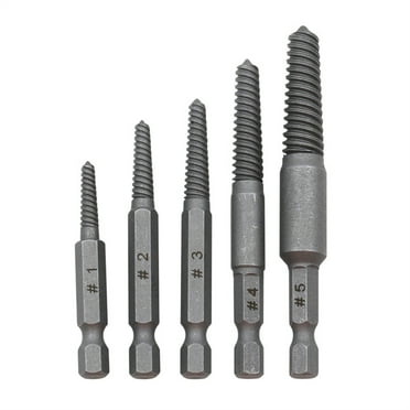 12 Piece Easy Out Small to Large Screw Extractor Kit Set Easy Out Screw ...