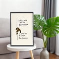 Affixzi Cartoon Dog Wall Art, Perfect Bathroom Decor, Gift, Unframed ...
