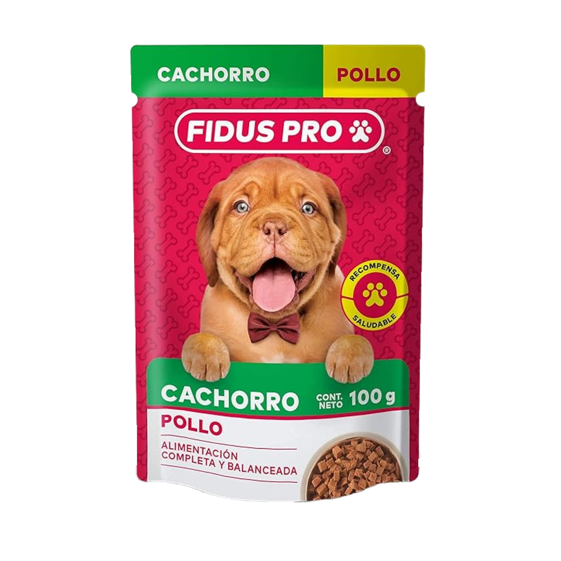 Alimento Húmedo Fidus Pro Cachorro Pouch 20 Sobres Sabor Pollo 100 g ...
