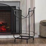 Koa Traditional Iron Log Rack, Matte Black - Walmart.com
