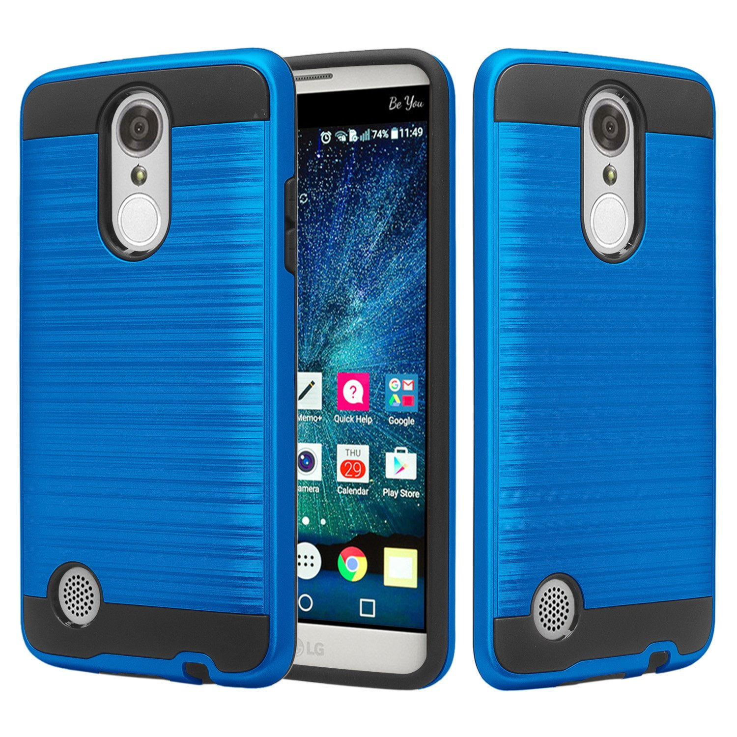 LG Aristo Case, Slim Hybrid Dual Layer [Shock Resistant] Armor Case for ...