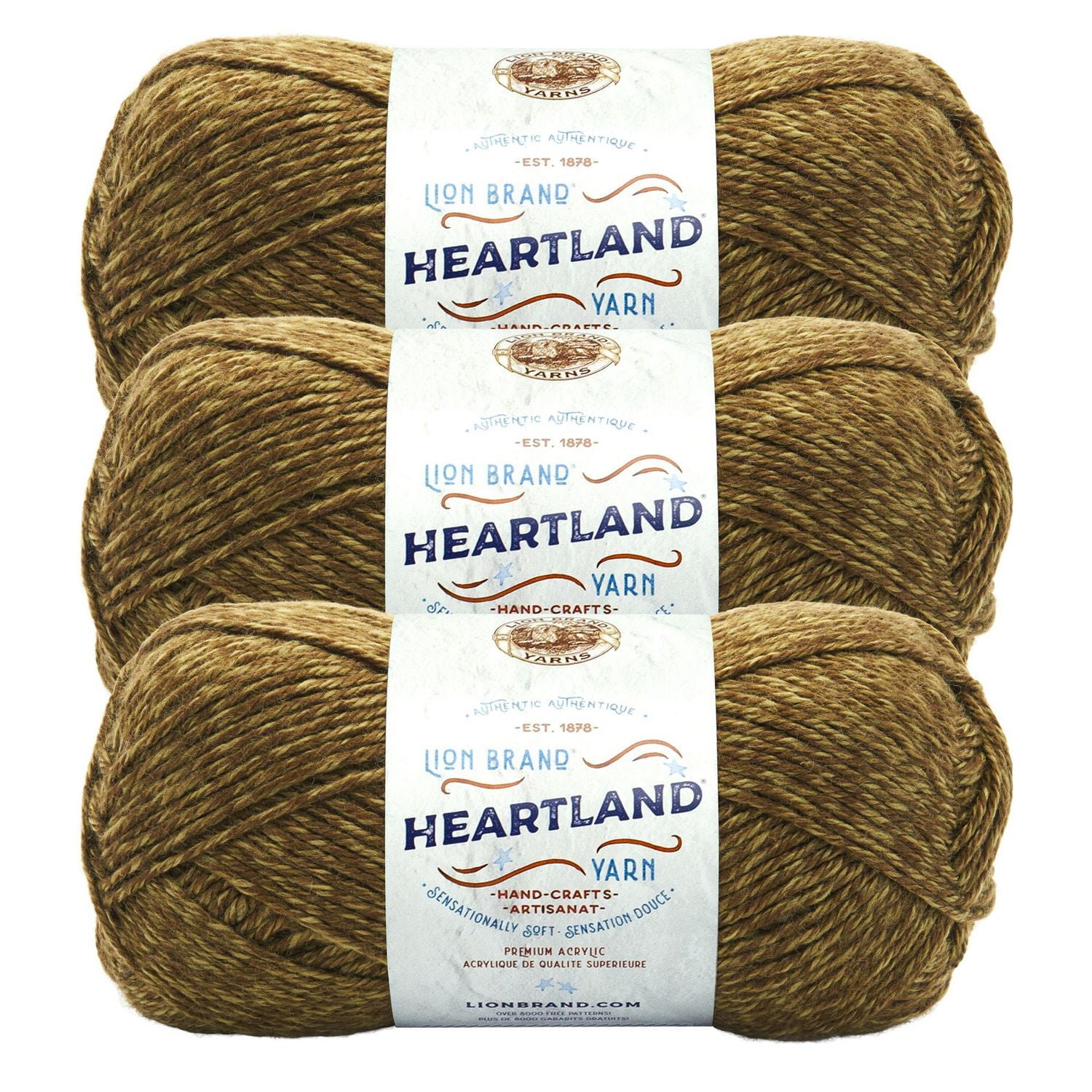 Click here for Lion Brand Yarn Heartland Yarn 3pack prices