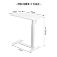 Overbed Table, Pneumatic Standing Desk with Wheels, Portable Laptop ...