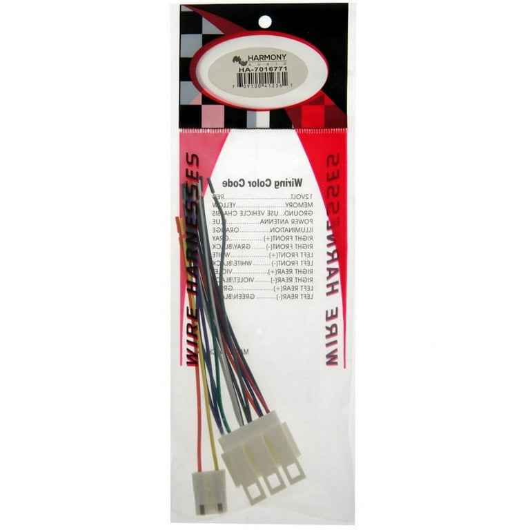 Harmony Audio Aftermarket Radio Harness Adapter for Chevy C K Truck 1973 1987 Plug and Play Walmart