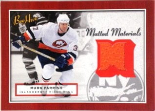 2005-06 Beehive Matted Materials #MMMP Mark Parrish Jersey NHL Hockey ...