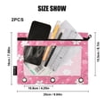 2 Pack Expandable File Folder with Clear PVC Front Page Folder with ...