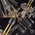 Datingday Gold Crystal Chandelier Lighting,6 Lights Chandeliers for ...