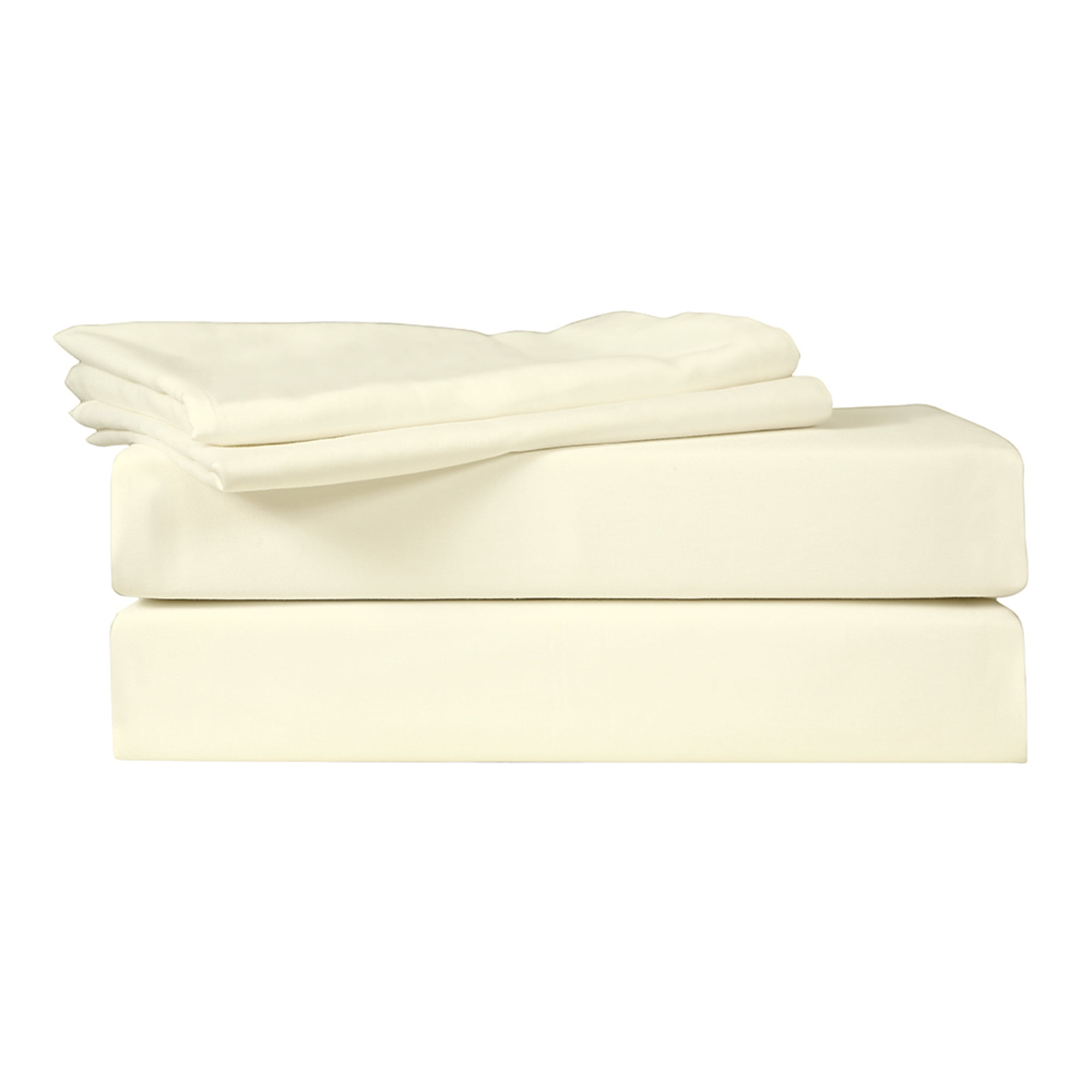 Just Linen 400 TC 100% Egyptian Quality Cotton Sateen, Solid Cloud ...