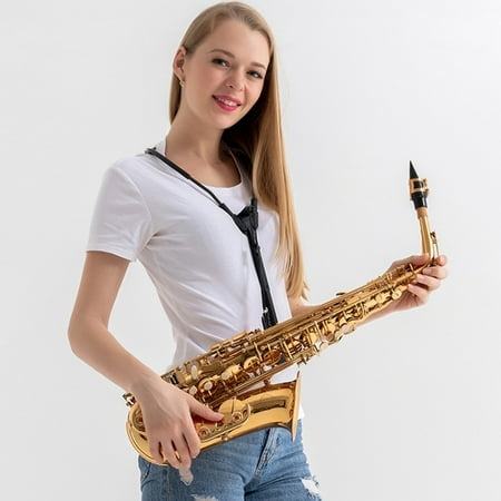 HUSERYT Saxophone Shoulder Strap Holder Comfortable Sax Neck Strap Hook ...