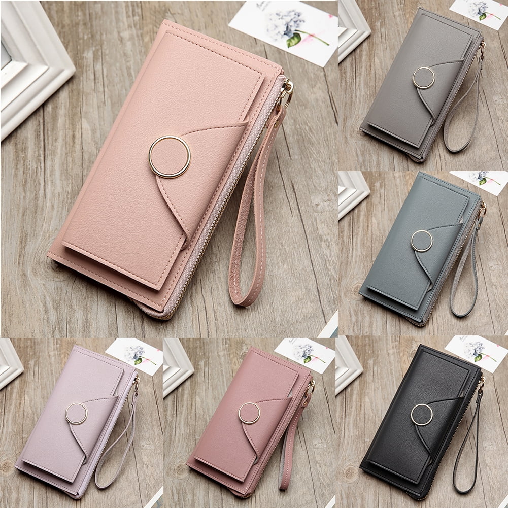 Travelwant Fashion Bifold Women Long Wallet Zipper Purse Card Holder ...