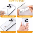 2-Pack White Silicone Phone Strap with Kickstand - Versatile Grip ...
