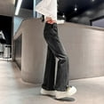 CPNG Girls Denim Bell Bottom Pants Solid Color Slim Fit Fashionable ...