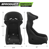 Magshion Racing Simulator Game Seat, Adjustable Bucket Seat with ...