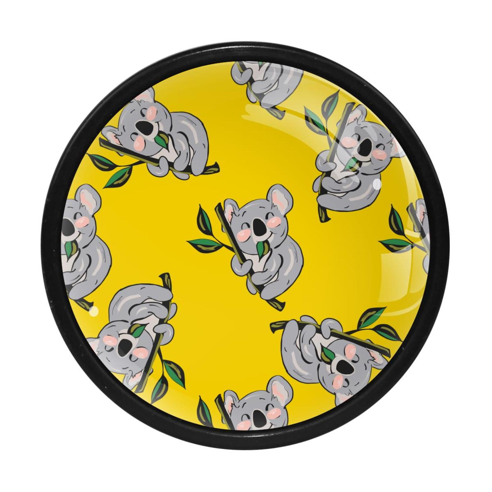 4 Pcs Koala Knobs for Kitchen Cabinet Cupboard Dresser Bookcase Drawer ...