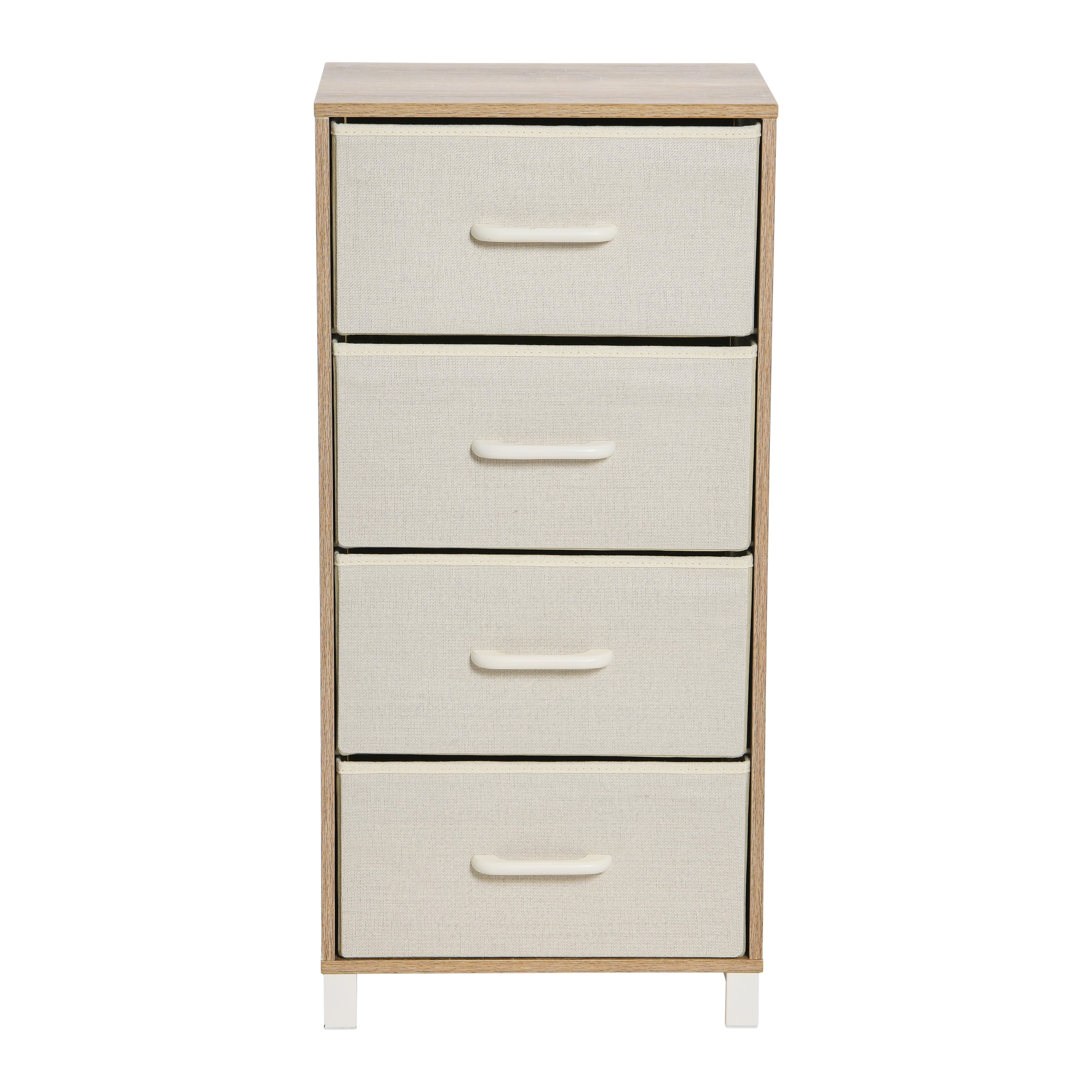 Household Essentials 4 Drawer Dresser, Narrow Storage Chest, Multi ...