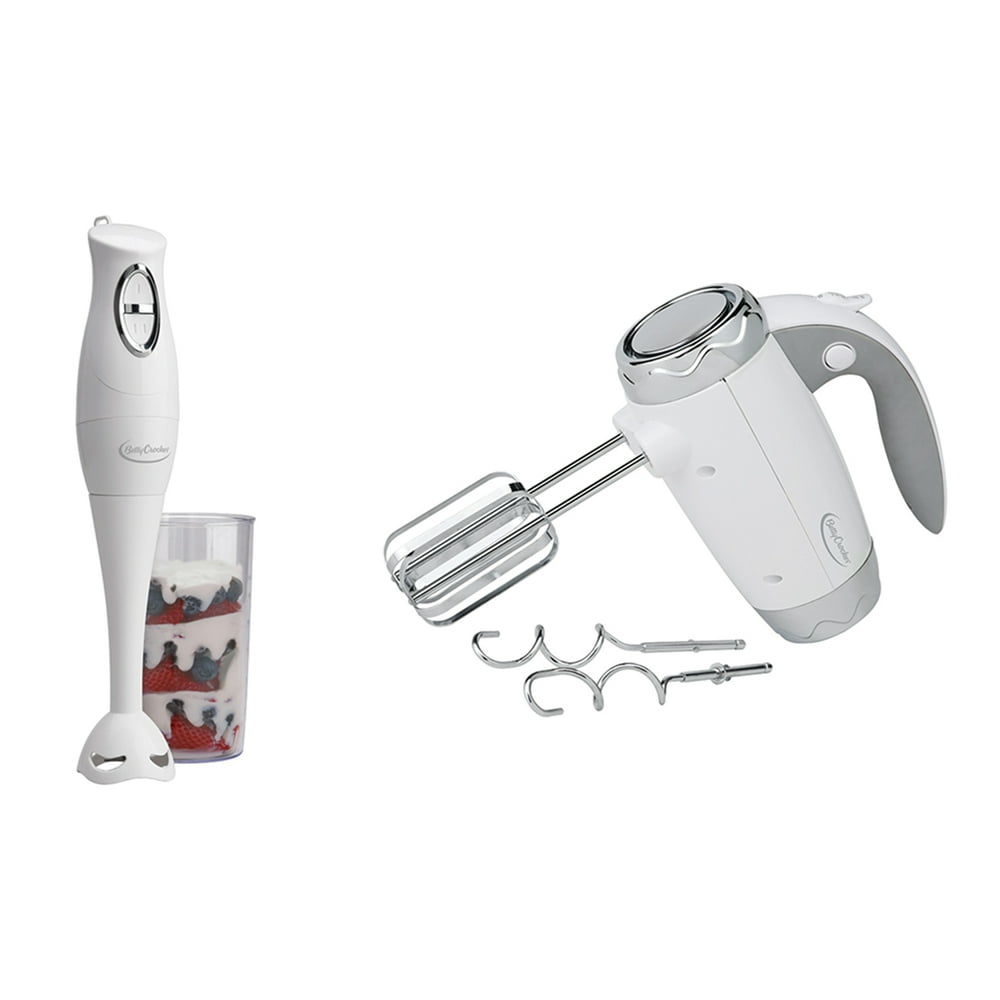 Betty Crocker BC-2205C Hand Mixer & BC-1303CK Hand Blender With Beaker ...