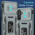 for Samsung Galaxy S23 FE Case with Slide Camera Cover+Screen Protector ...