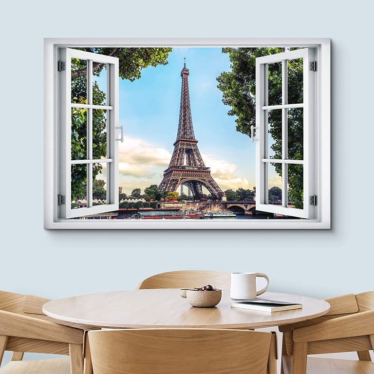 Eiffel Tower Window View