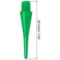 Uxcell Plastic Dart Tips, 50 Pack 2BA Thread Soft Dart Tips, Green ...