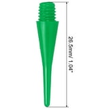 Uxcell Plastic Dart Tips, 50 Pack 2BA Thread Soft Dart Tips, Green ...
