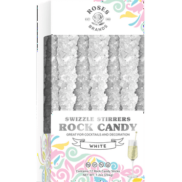 Pink Cherry Rock Candy Sticks Lollipops, Classic Sugar Rock Crystals on ...