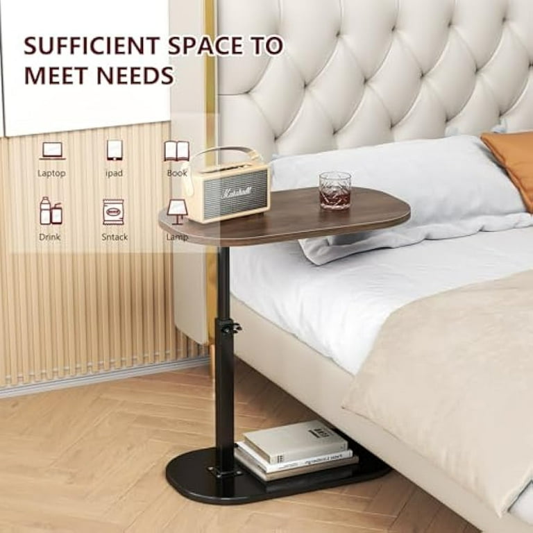 Slide under bed table store