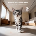 WOPET Automatic Cat Feeder with 1080P Camera 6L WiFi for Two Pets ...