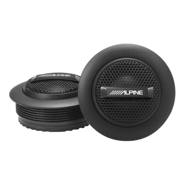 Pair Alpine S-S10TW 240 Watt 1" Inch Silk Dome Car Audio Tweeters w ...