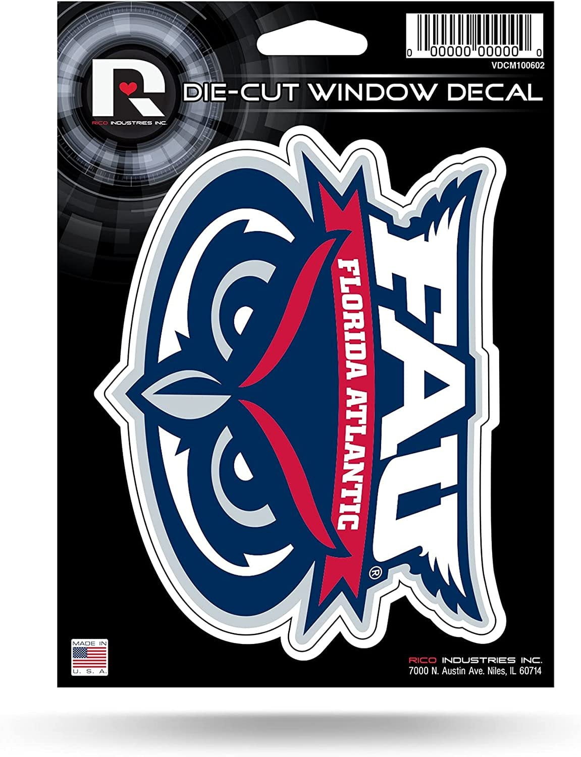 Florida Atlantic University Owls FAU 5 Inch Decal Sticker Flat Vinyl ...