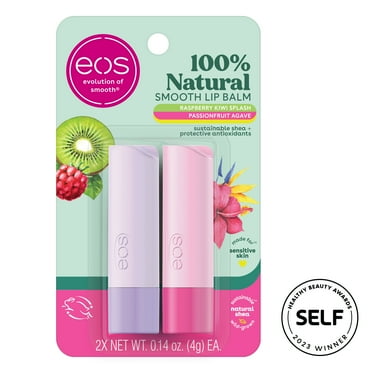 Eos 100% Natural & Organic Lip Balm Sticks- Variety Pack | 0.14 oz | 4 ...