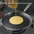 Innerwell, 11'' Stainless Steel Nonstick Crepe Pan, Honeycomb Coating ...
