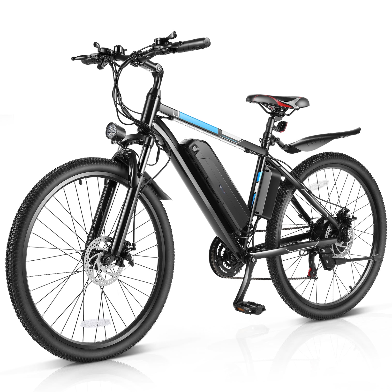 Gocio 500W Electric Bike, 26" Electric Bike for Adults, Electric Mountain Bike, Ebikes for ...
