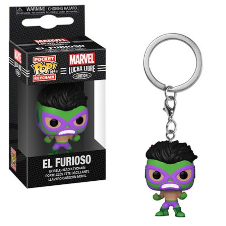 Pop! Pocket Keychain Marvel Luchadores Vinyl Figure El Furioso (Hulk ...