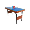 RACK Crux 55 in Folding Billiard/Pool Table (Green 3-in-1 Multi Game ...