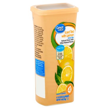 Great Value Sugar-Free Lemonade Drink Mix, 0.53 oz, 16 Count - Walmart.com