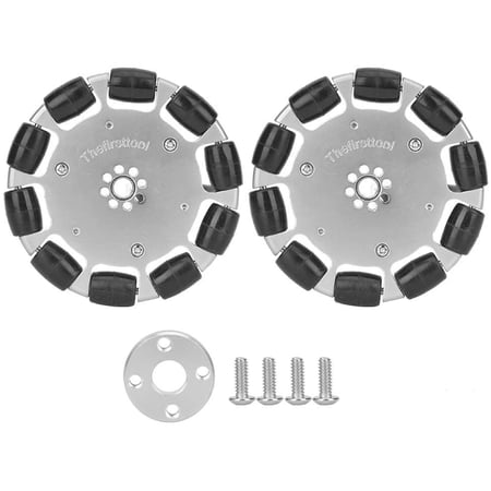 2pcs Omnidirectional Wheel 4in Omni-Directional Universal Wheel ...
