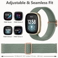 Comvin Nylon Stretchy Elastic Watch Bands for Fitbit Versa 4, Versa 3 ...