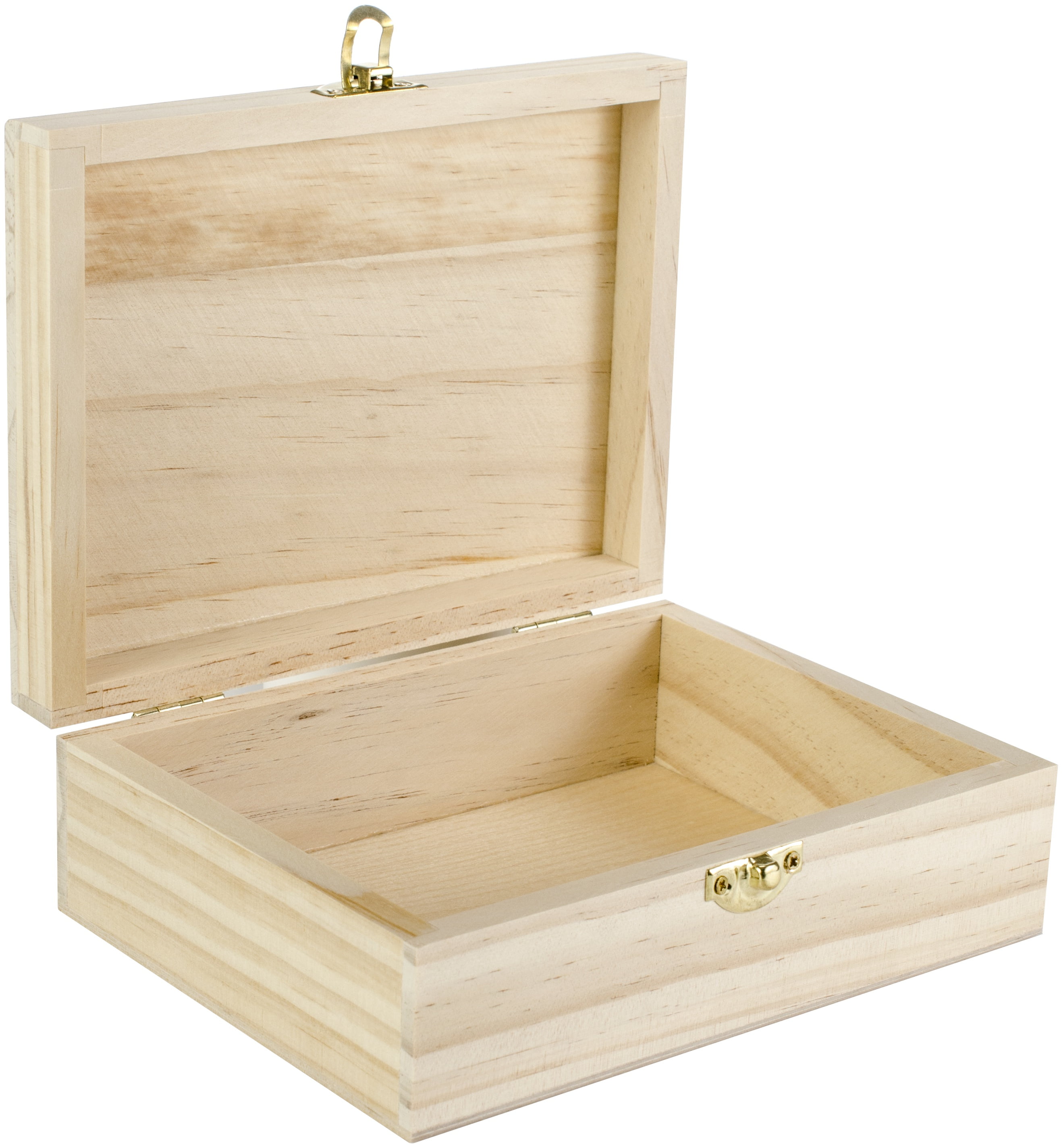 Wooden Hinged Box W/Clasp-7.125"X5.5"X5.5" | Walmart Canada