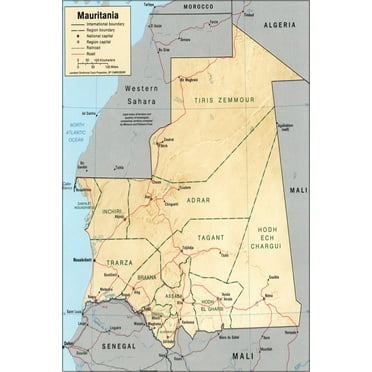 24"x36" Gallery Poster, cia map of saudi arabia iran iraq egypt turkey ...