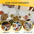 CCOCC Disposable Paper Dessert Plates-6 Inch Biodegradable Compostable ...