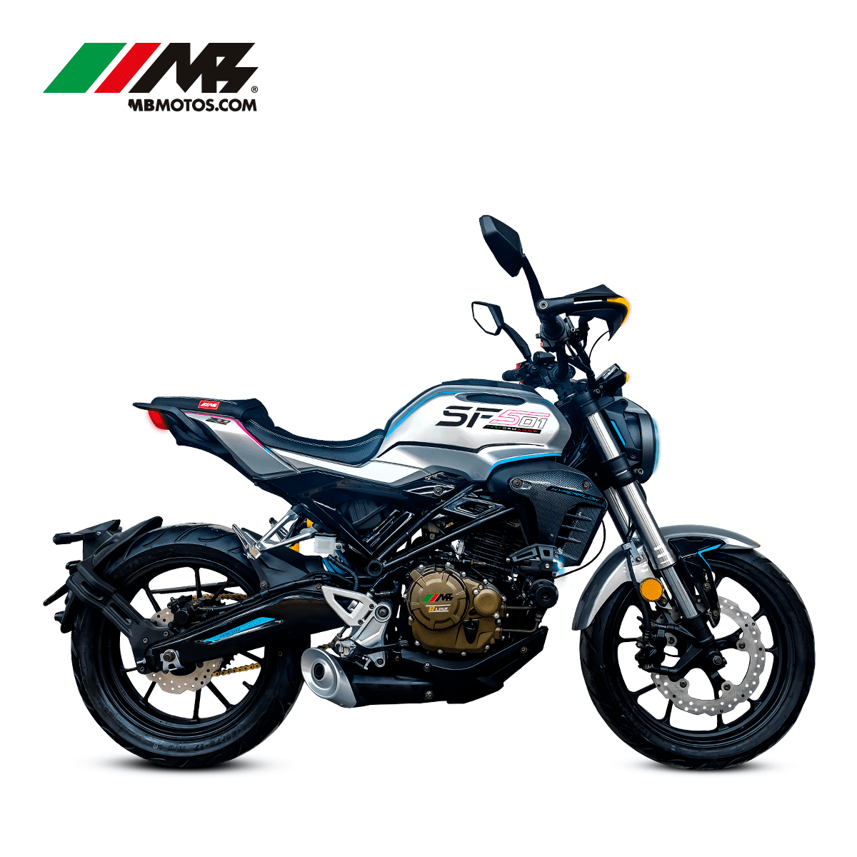 Motocicleta Deportiva MB Motos SF 501 300cc Plata 2025 | Bodega Aurrera en línea