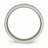Titanium Polished Flat Comfort Back Ring - Walmart.com