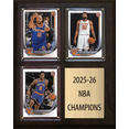 New York Knicks 2025-26 NBA Champions Plaque - 8x10 with 3 Licensed NBA ...