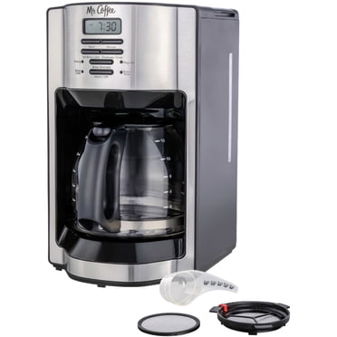 Mr. Coffee 12-Cup Programmable Coffeemaker, Rapid Brew, Red - Walmart.com