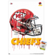 NFL Kansas City Chiefs - Drip Helmet 20 Wall Poster with Push Pins, 22. ...